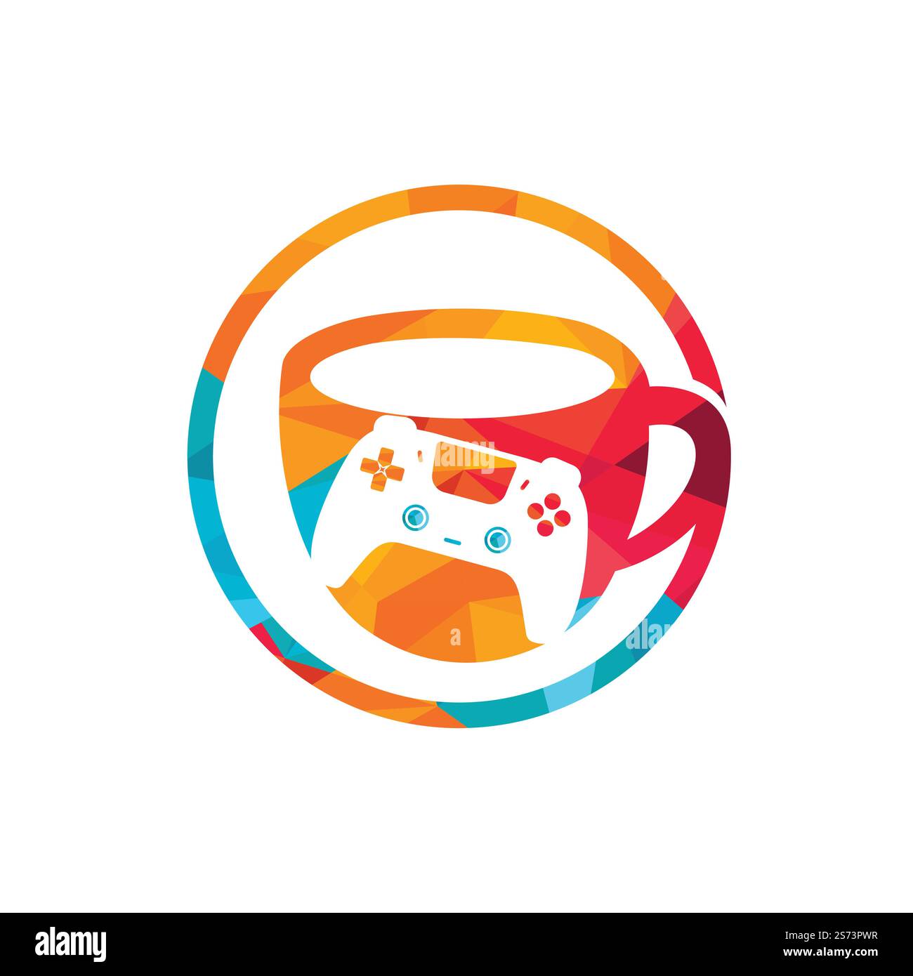 Gamer cafe vector logo design template Stock Vector Image & Art - Alamy
