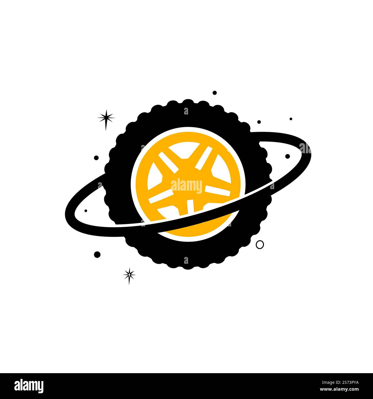 Tire world vector logo template. Vector wheel and planet logo ...