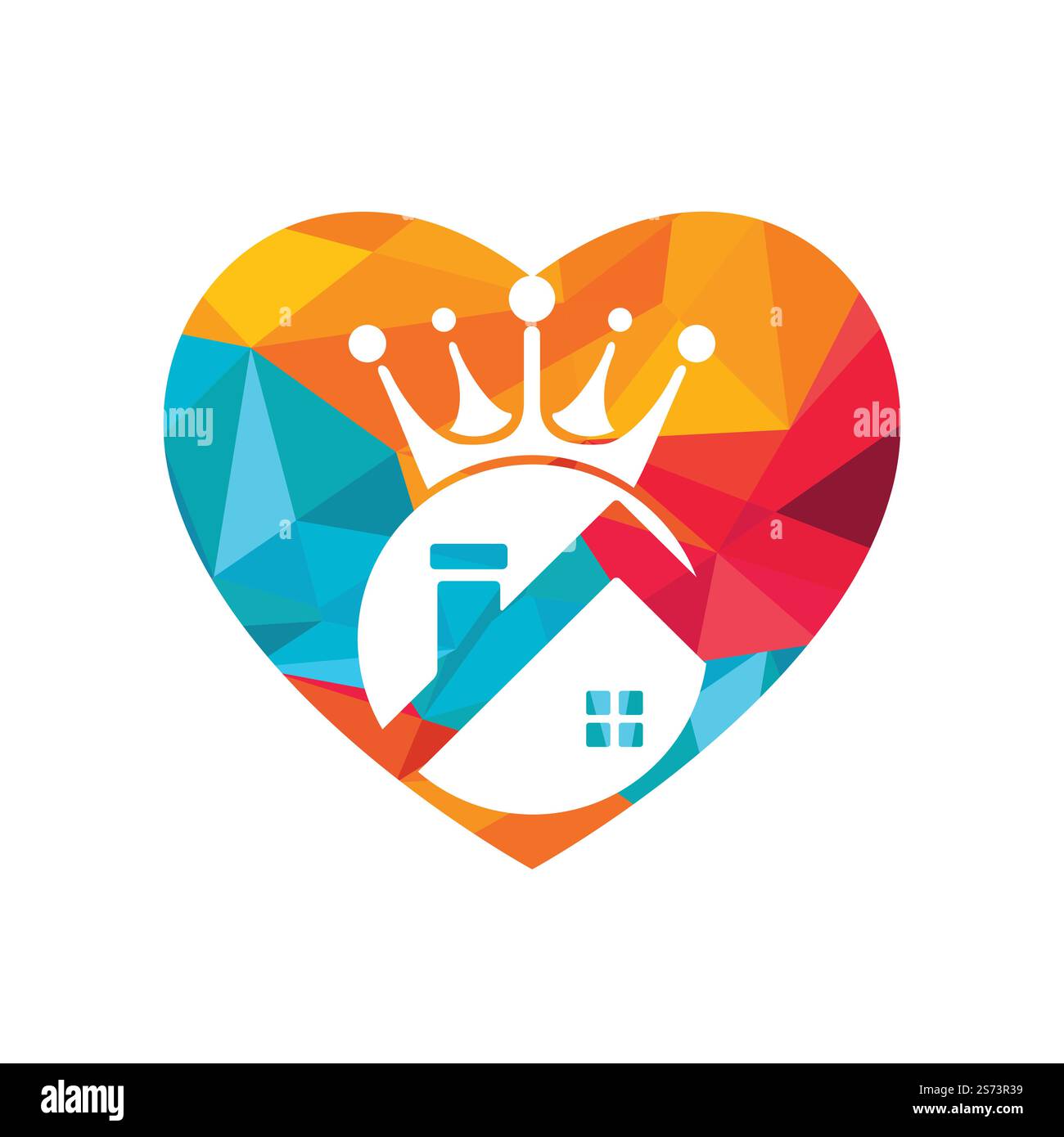 Home king vector logo design. Creative home and crown vector logo ...