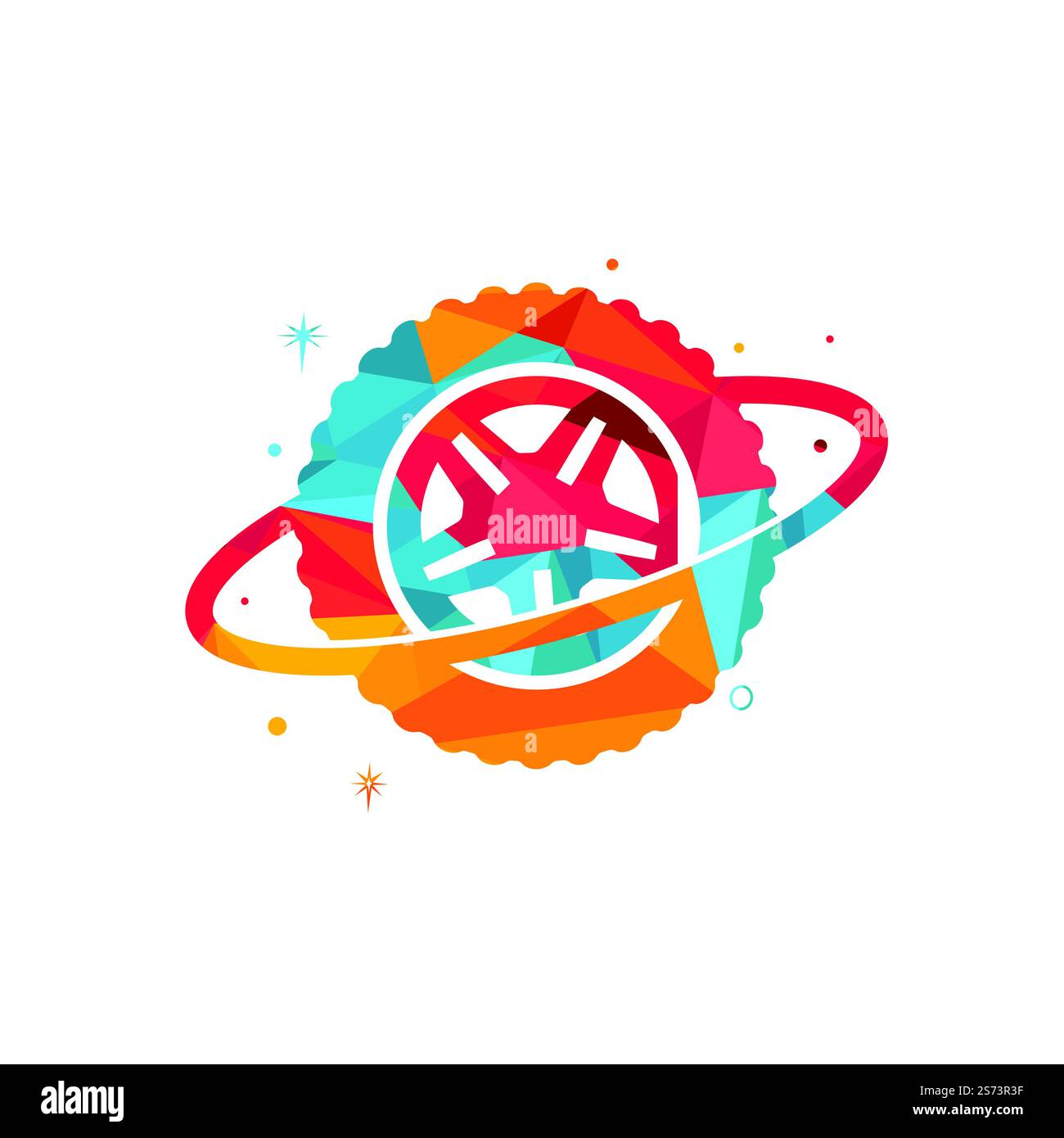Tire world vector logo template. Vector wheel and planet logo ...