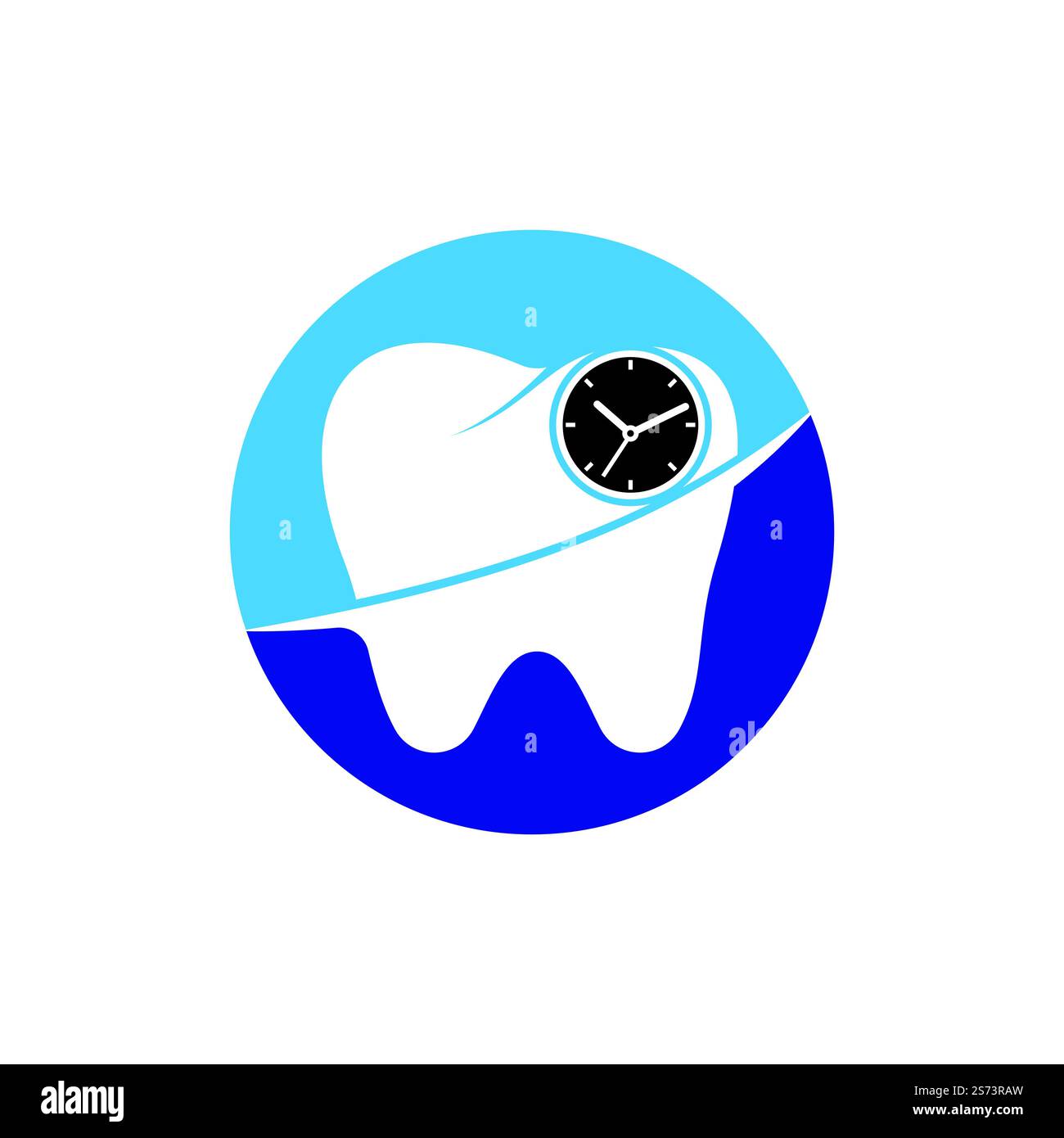 Dental time vector logo design template. Human tooth and clock icon ...