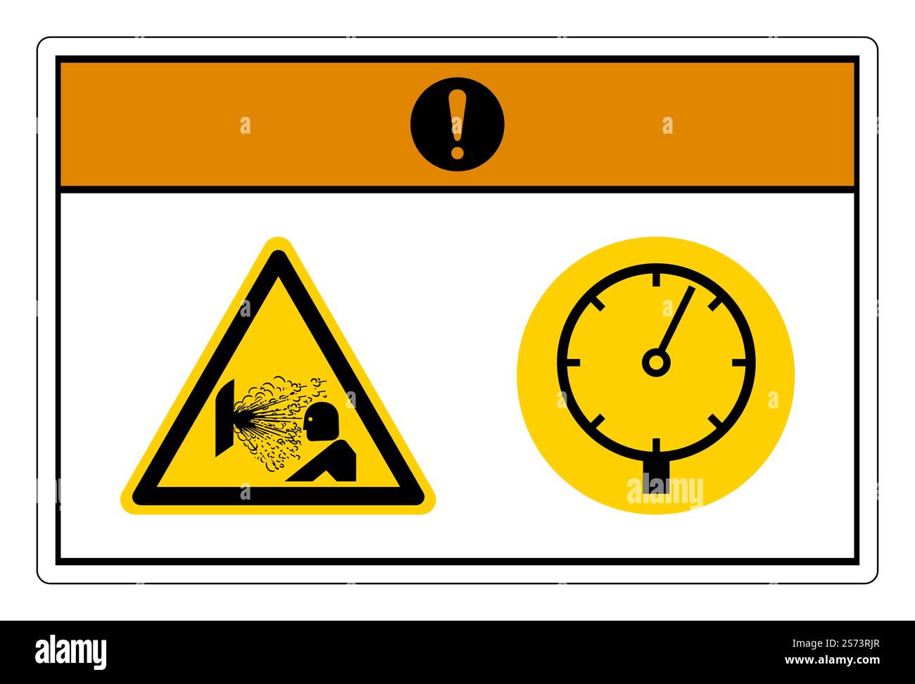 Warning Pressurized Device Symbol Sign On White BackgroundPressurized ...