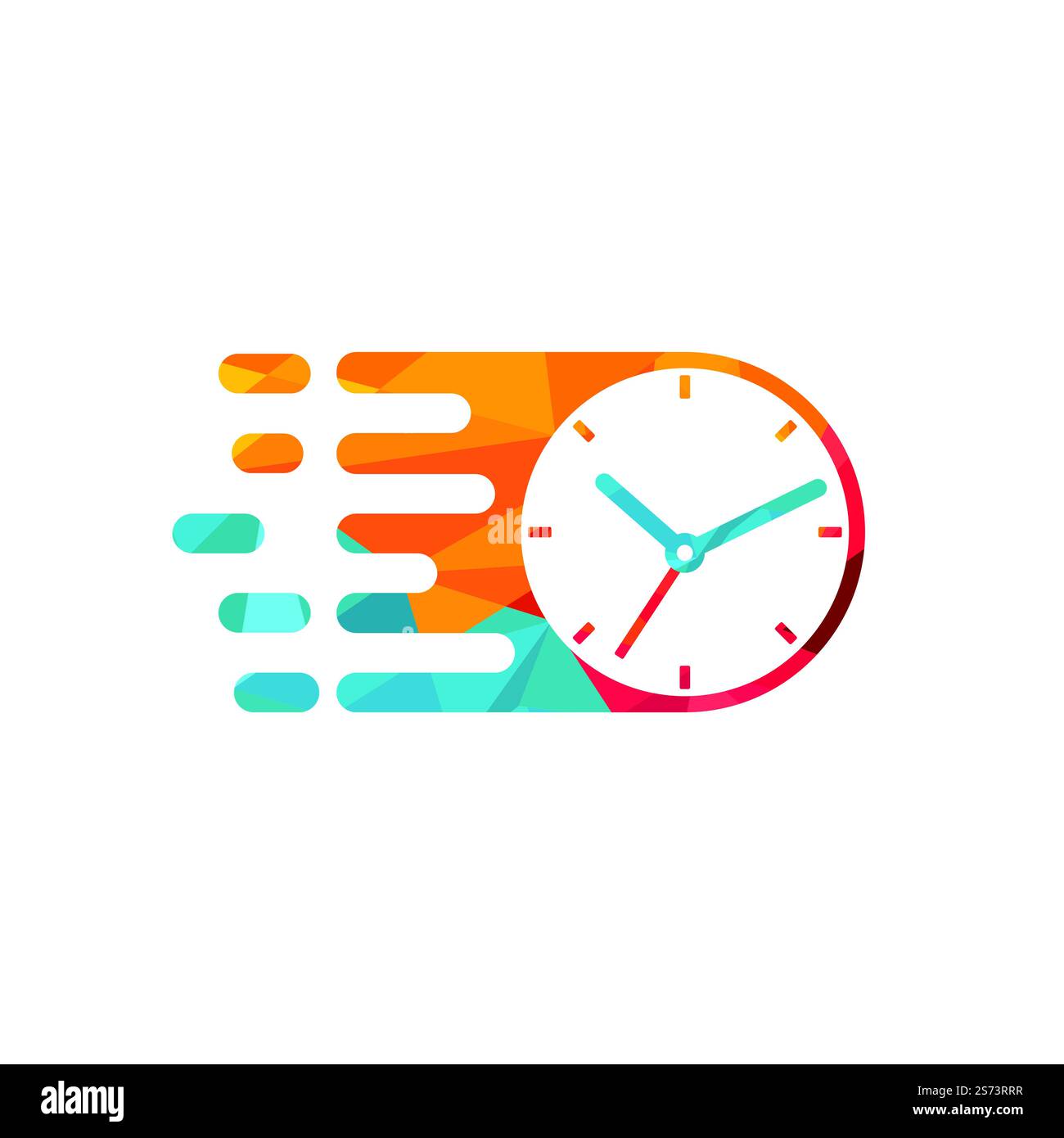 Speed time vector logo design template. Faster clock icon vector design ...