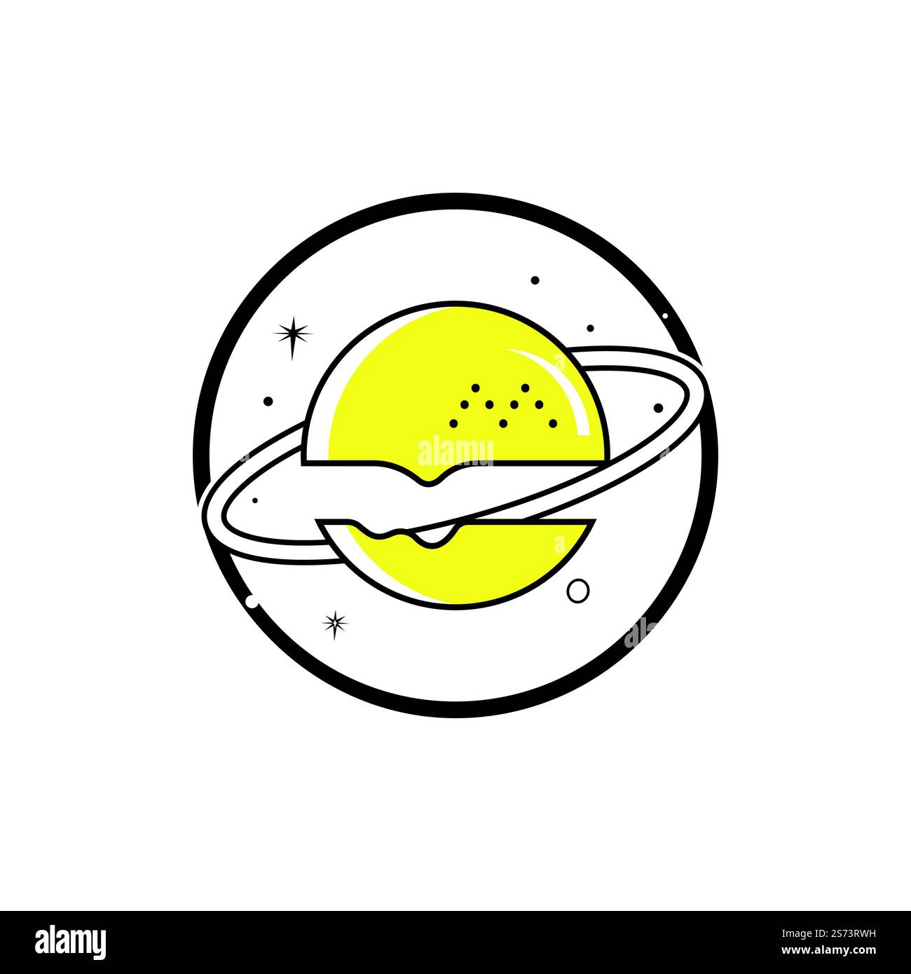 Burger planet vector logo design. Food cafe and restaurant logo concept ...