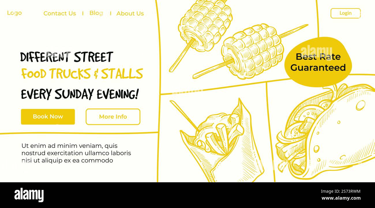 Different food stalls and trucks every sunday evening. Food and tasty ...