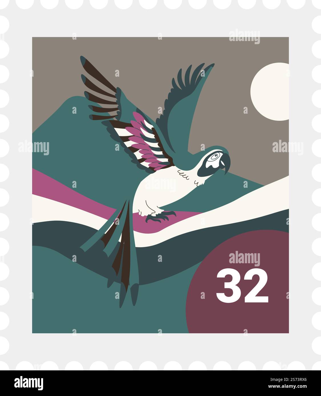 Isolated postal marking with drawing hi-res stock photography and ...