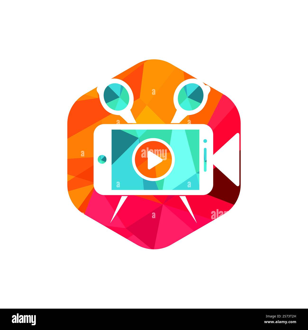 Movie film editor vector logo design. Video editing logo concept Stock ...