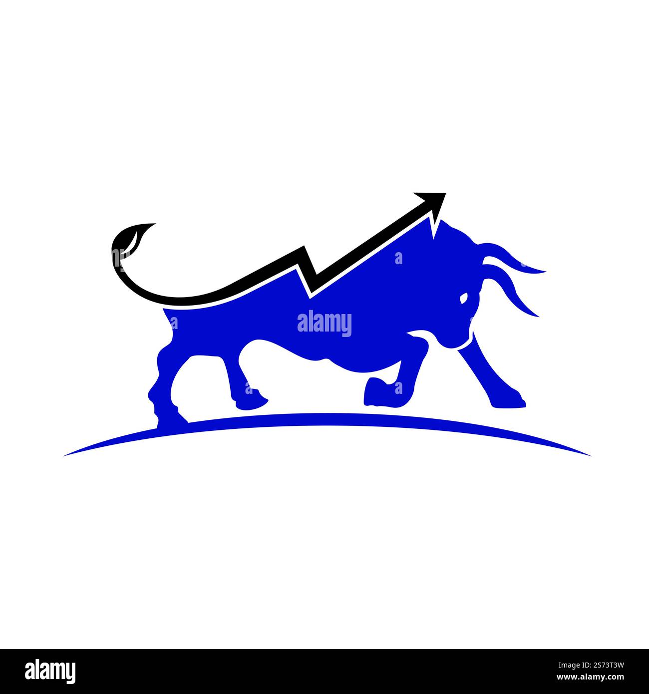 Financial bull logo design. Trade Bull Chart, finance logo. Economy ...