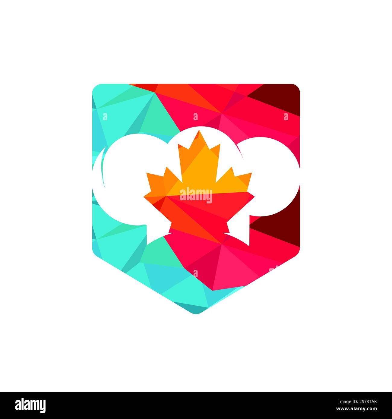 Canadian chef vector logo design template. Maple leaf with chef hat ...
