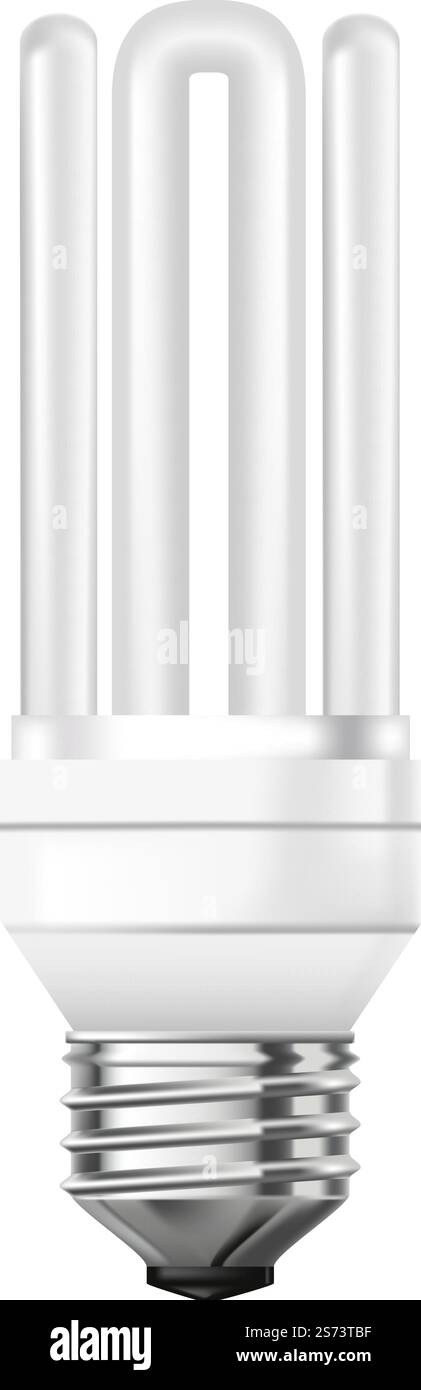 Fluorescent light, isolated icon of high pressure sodium bulb ...