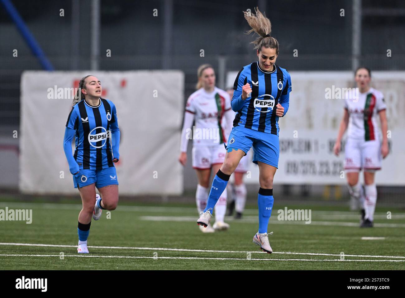 Aalter, Belgium. 18th Jan, 2025. Sejde Abrahamsson (2) of Club YLA ...