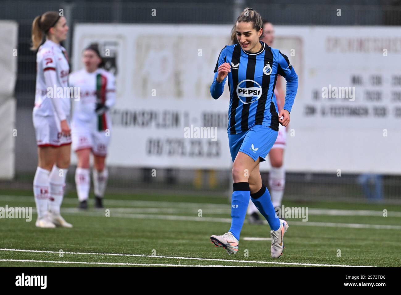 Aalter, Belgium. 18th Jan, 2025. Sejde Abrahamsson (2) of Club YLA ...