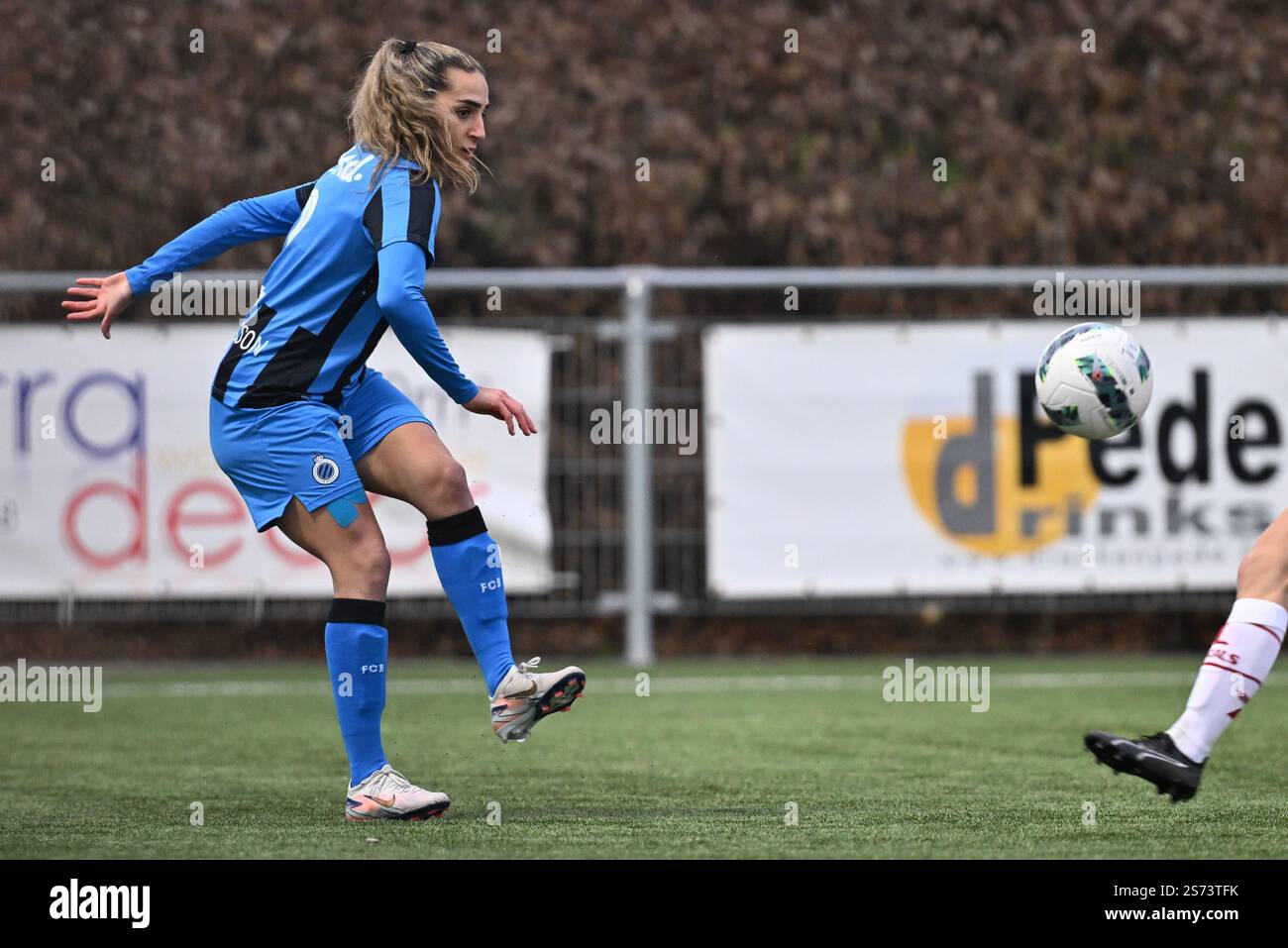 Aalter, Belgium. 18th Jan, 2025. Sejde Abrahamsson (2) of Club YLA ...