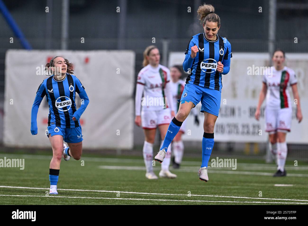 Aalter, Belgium. 18th Jan, 2025. Sejde Abrahamsson (2) of Club YLA ...