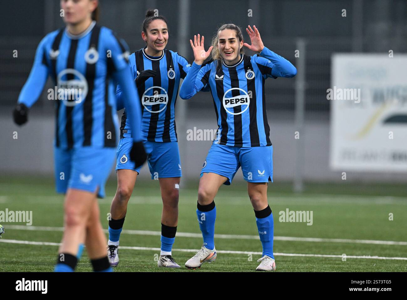 Aalter, Belgium. 18th Jan, 2025. Sejde Abrahamsson (2) of Club YLA ...