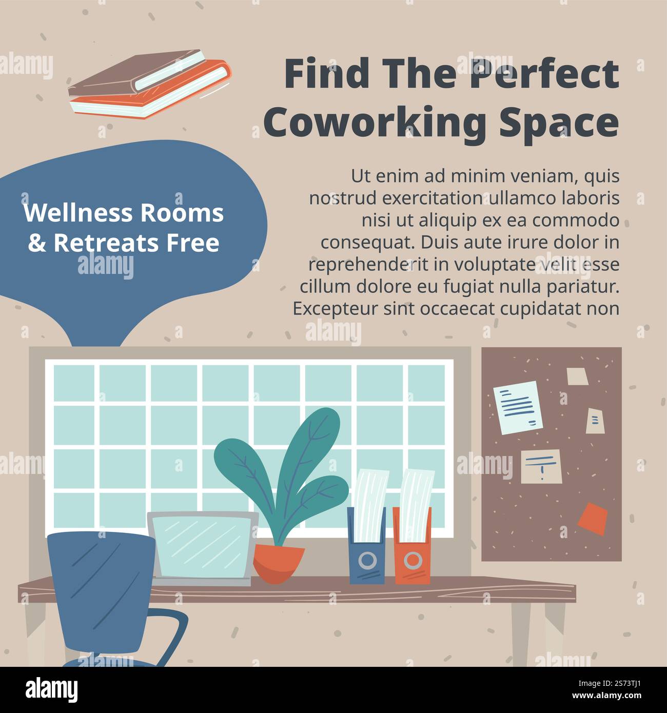 Wellness in meeting room design Stock Vector Images - Alamy