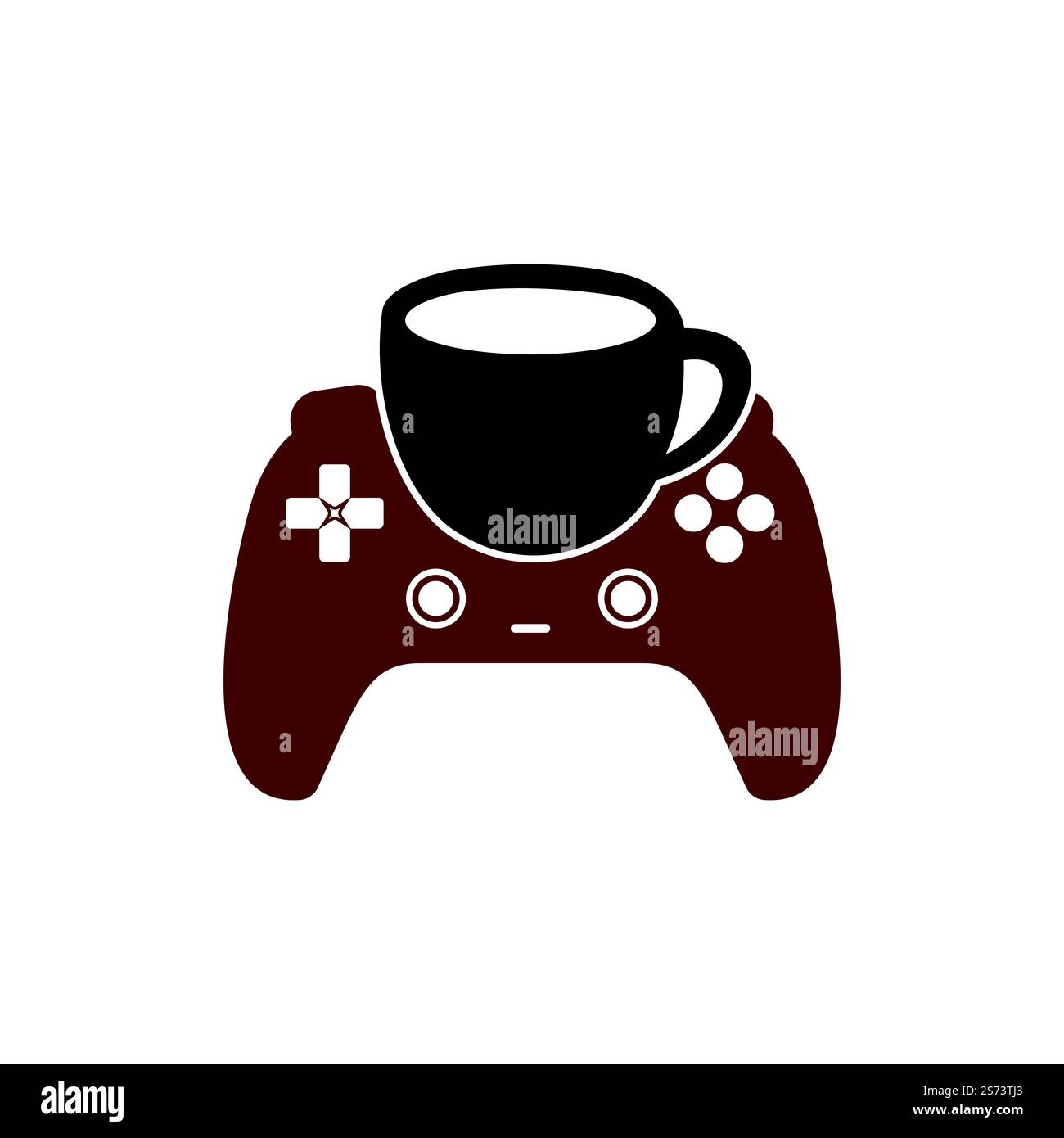 Gamer cafe vector logo design template Stock Vector Image & Art - Alamy
