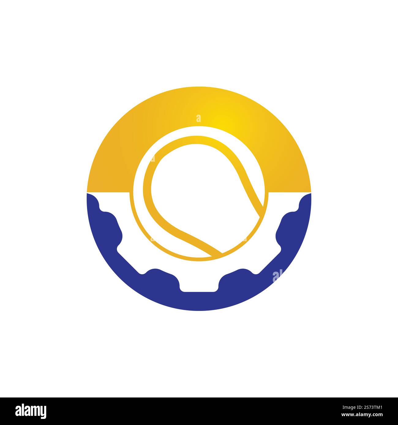 Tennis Gear vector logo design template. Unique tennis and industrial ...