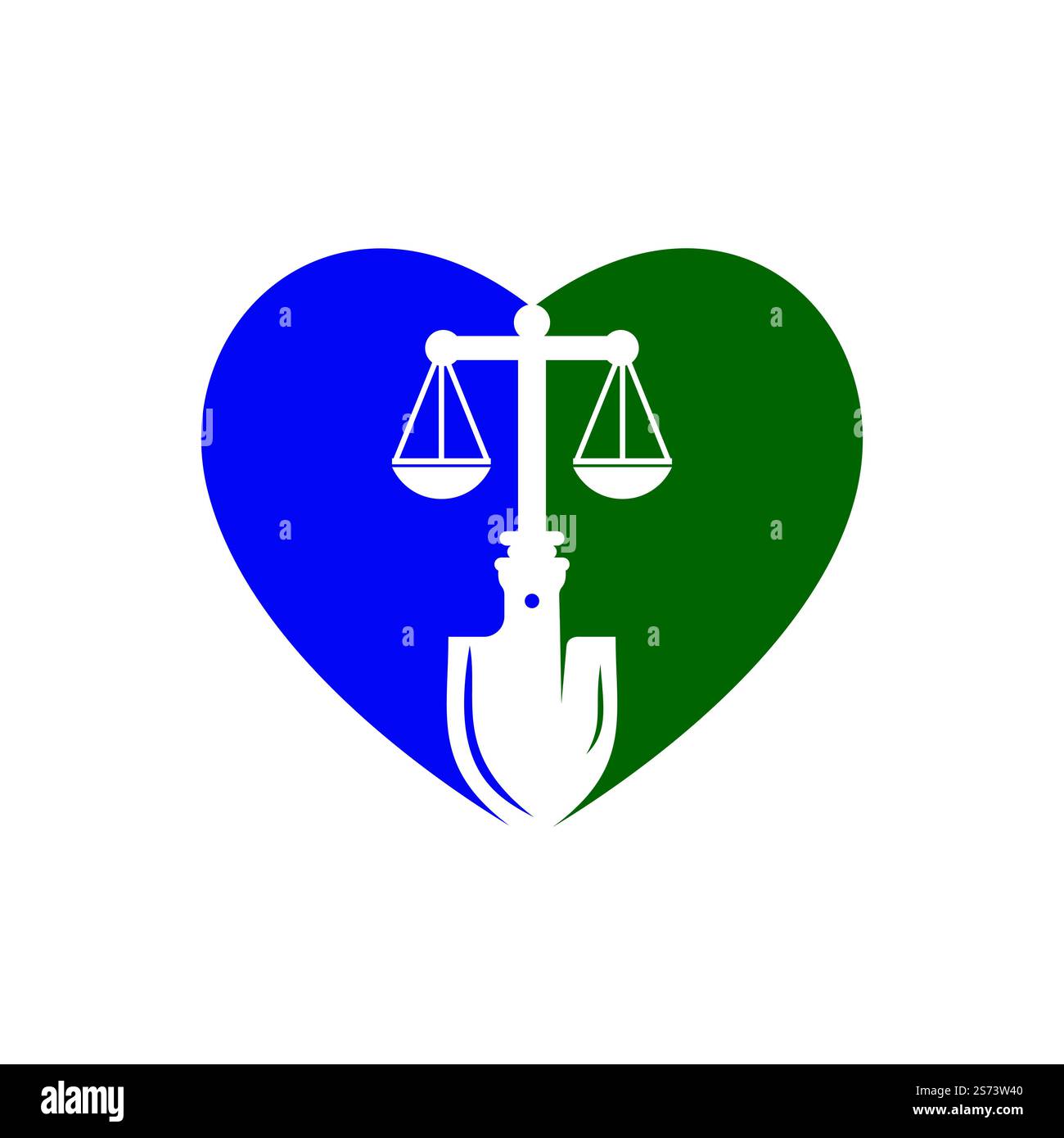 Shovel scale vector logo design. Labor law vector logo design template ...