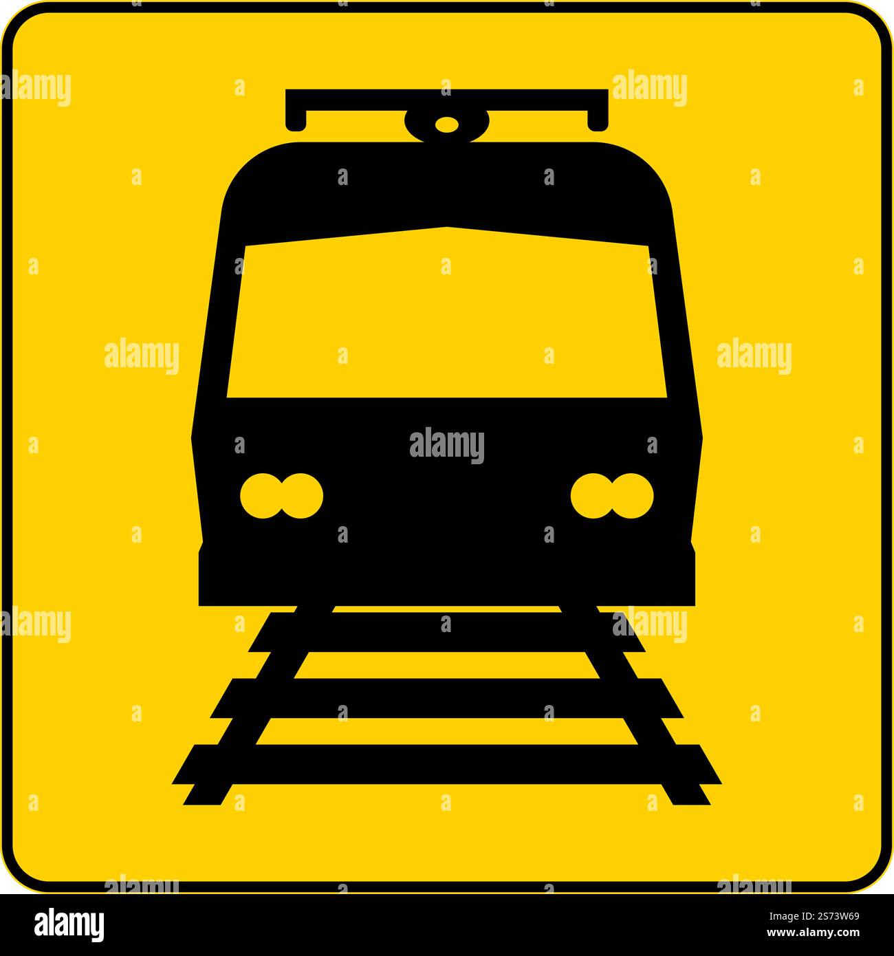 Railroad Crossing Symbol Sign Stock Vector Image & Art - Alamy