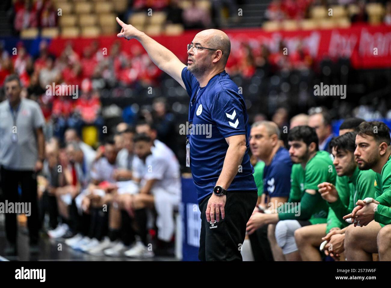 Rabah Gherbi Coach of Algeria Nationalteam during IHF Men's - Handball ...