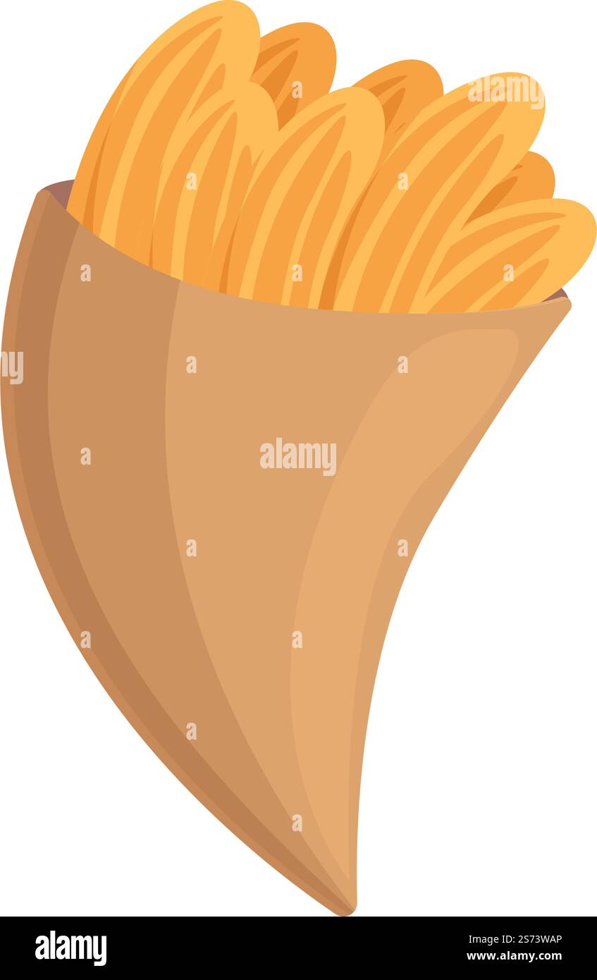 Spain churro icon cartoon vector. Pastry food. Cute cafe. Spain churro ...