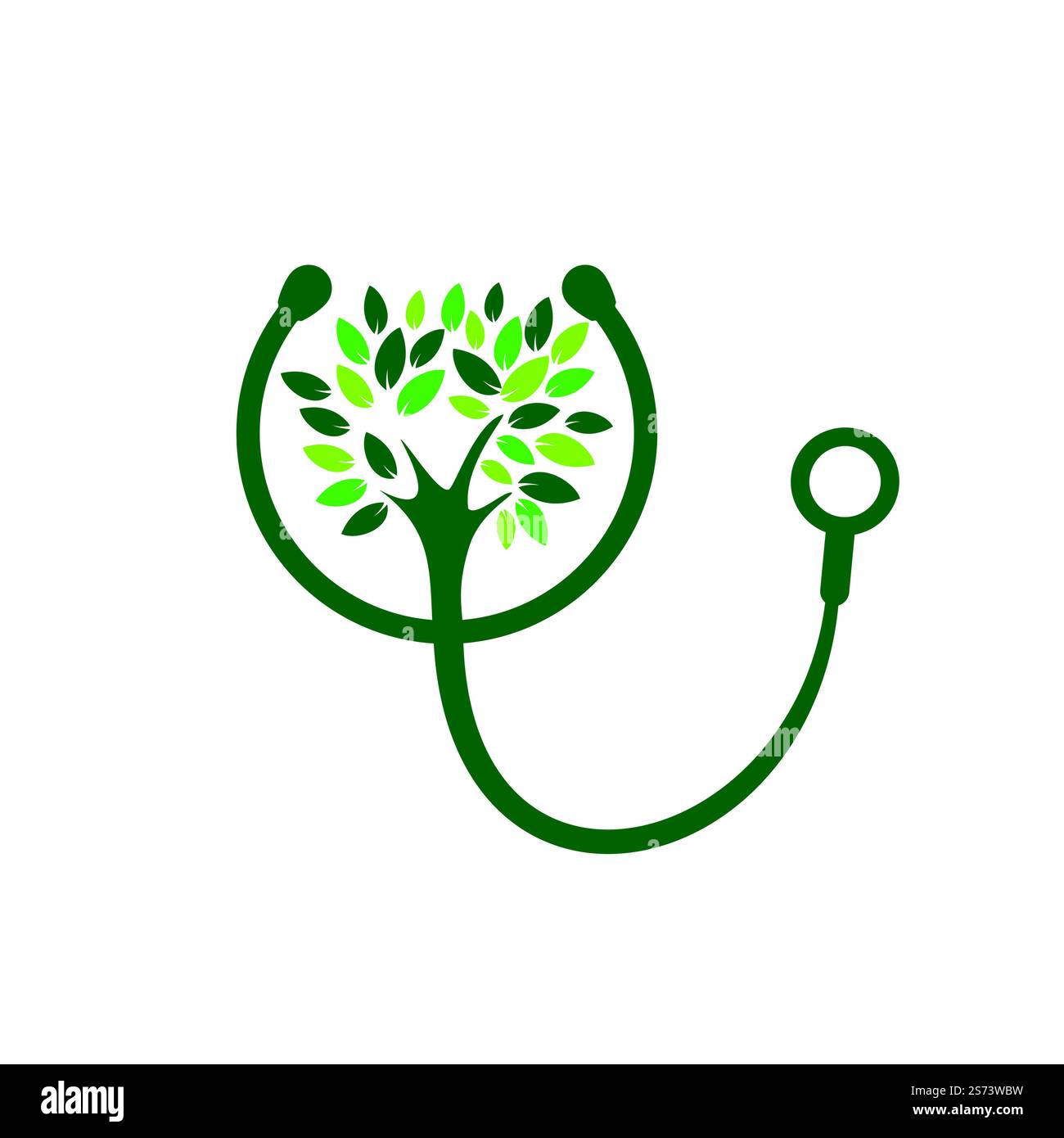 Health stethoscope vector logo design. Stethoscope with tree icon ...