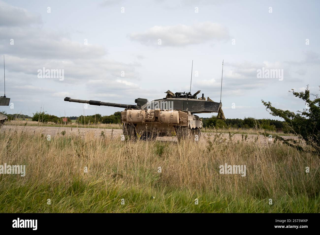 a British army Challenger 2 II FV4034 main battle tank on a military ...