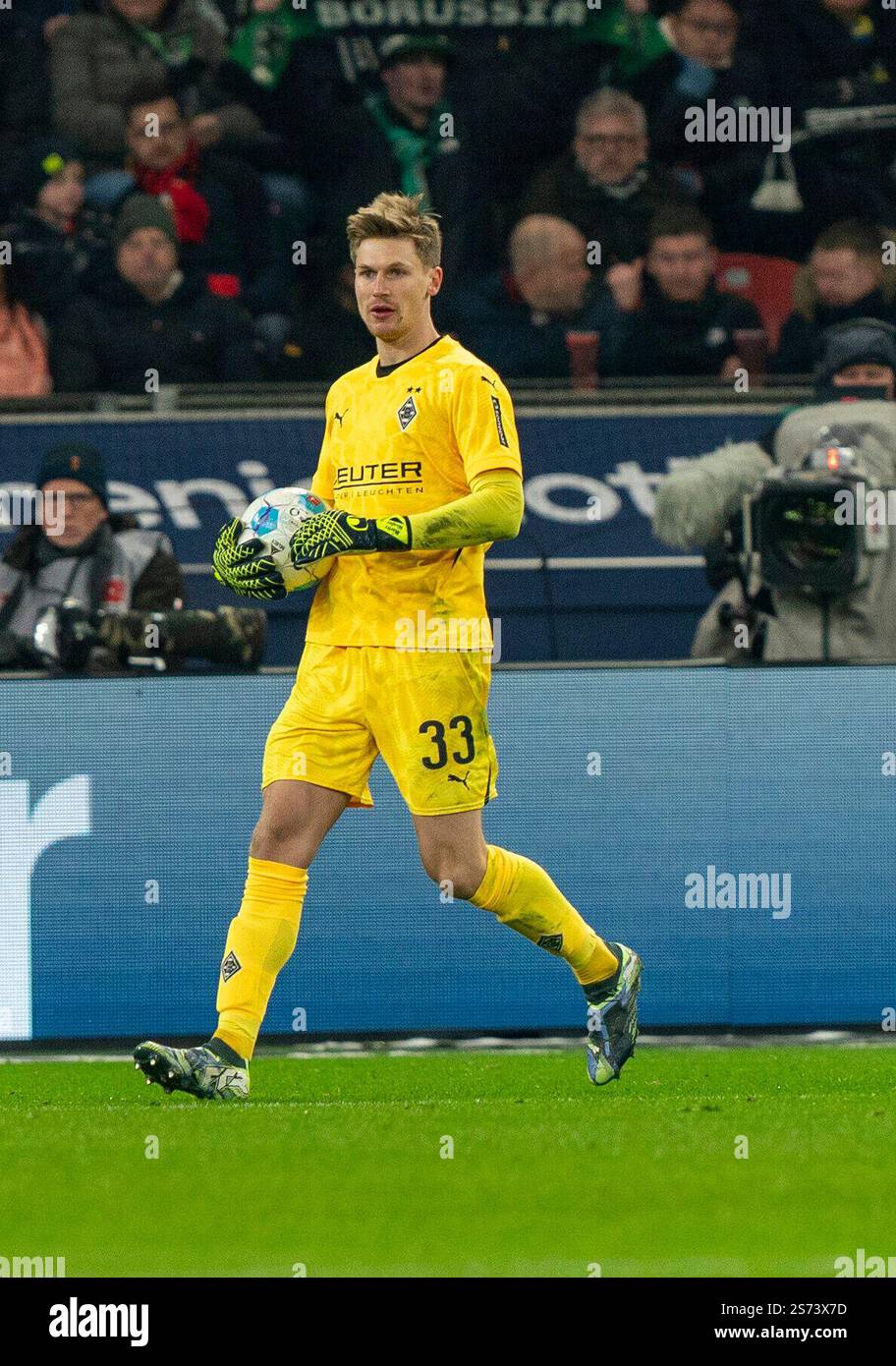 Leverkusen, Deutschland. 18th Jan, 2025. Moritz Nicolas (Borussia Moenchengladbach, #33) 18.01. ...