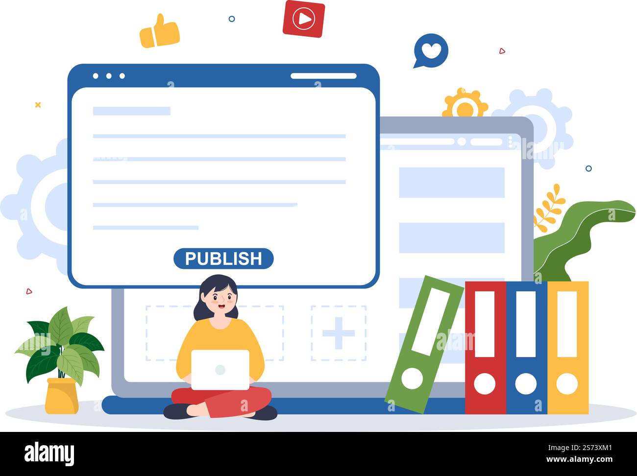 Digital Publishing Content Blog Marketing Writing for Social Media or ...