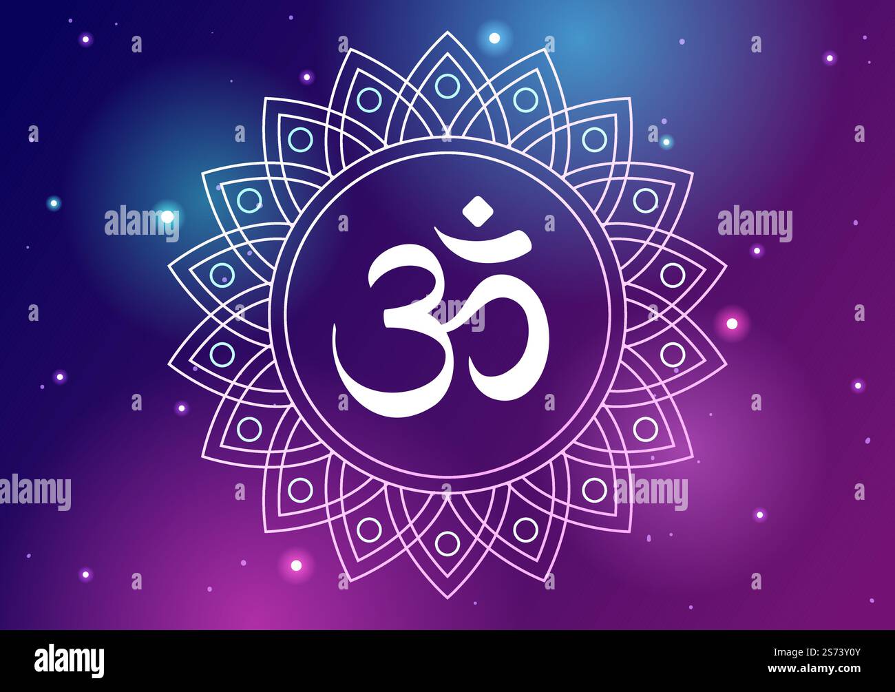 Symbol of Hinduism Flat background Cartoon Hand Drawn Templates ...