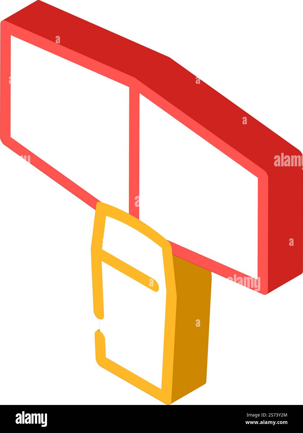 rubber hammer isometric icon vector. rubber hammer sign. isolated ...