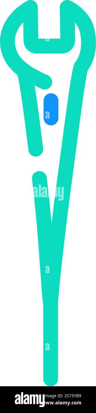 spud wrench color icon vector. spud wrench sign. isolated symbol ...