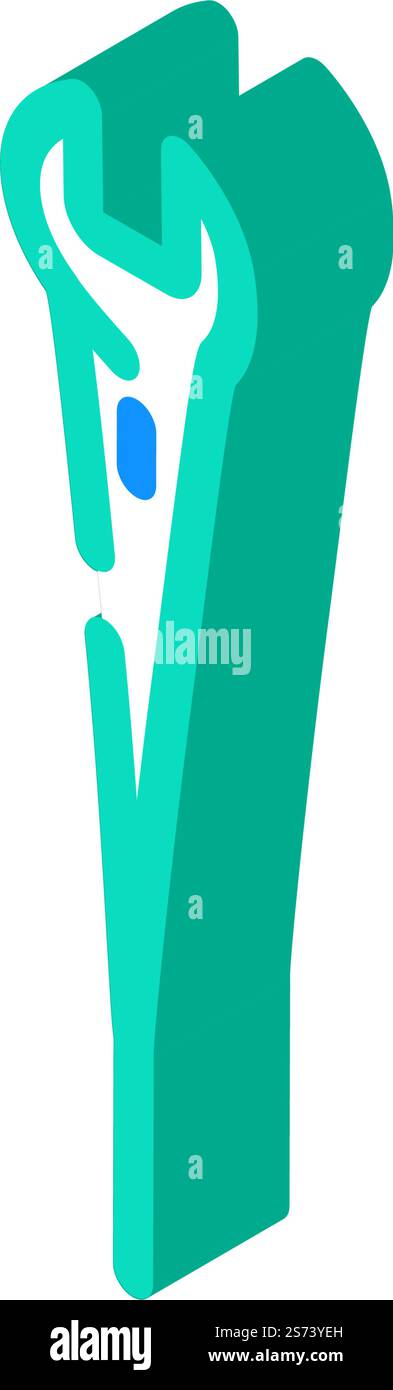 spud wrench isometric icon vector. spud wrench sign. isolated symbol ...