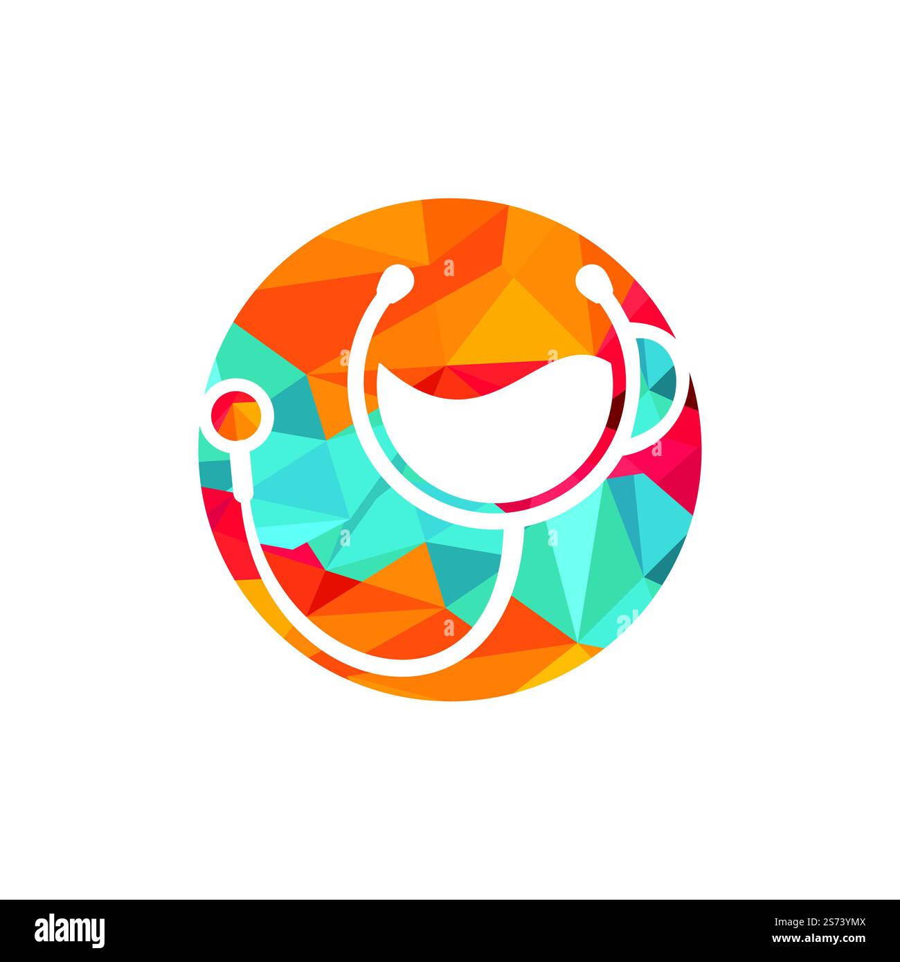 Healthy coffee vector logo design. Doctors stethoscope with coffee cup ...
