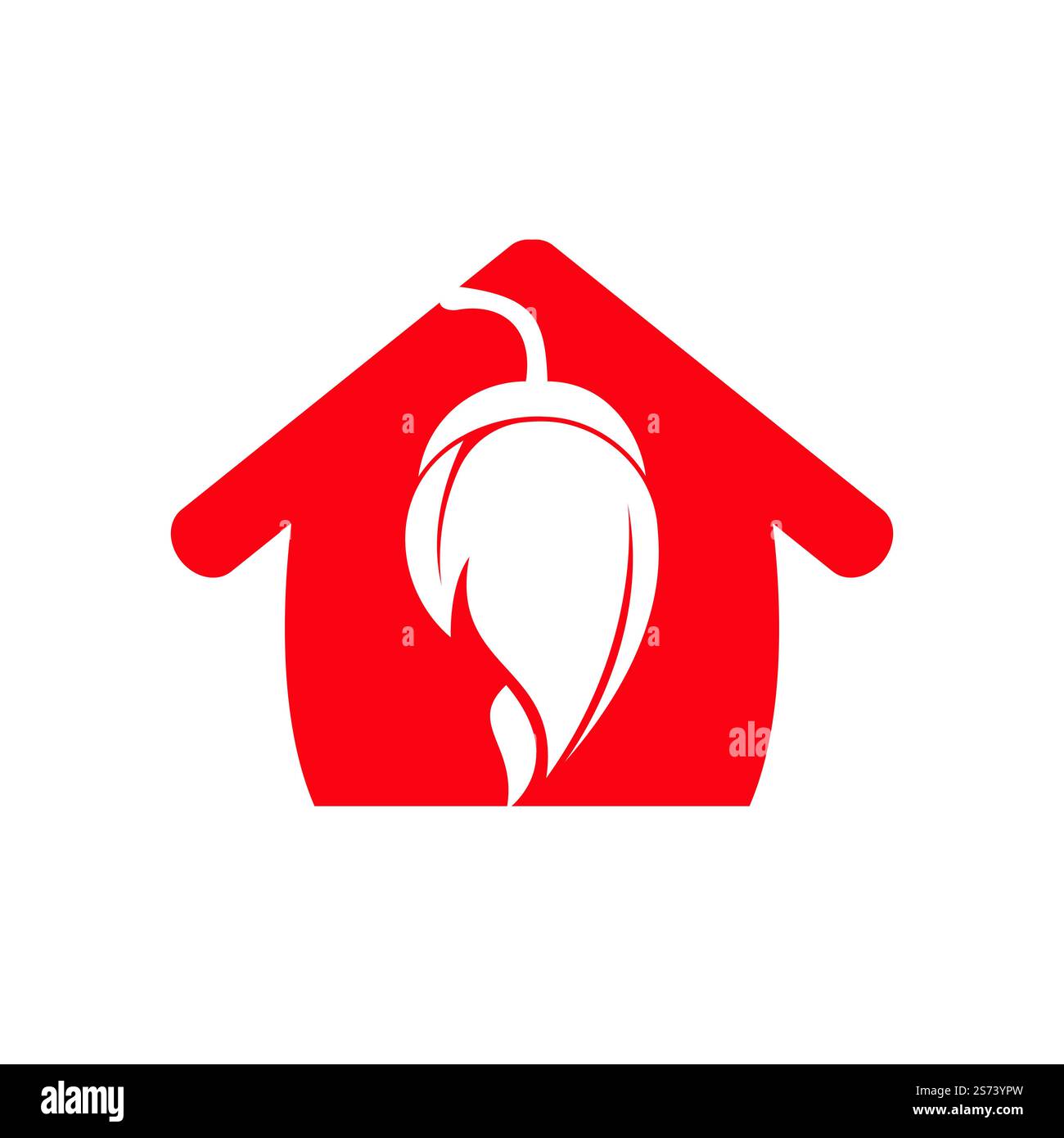 Chili house vector logo design. Hot food logo concept vector. Hot chili ...