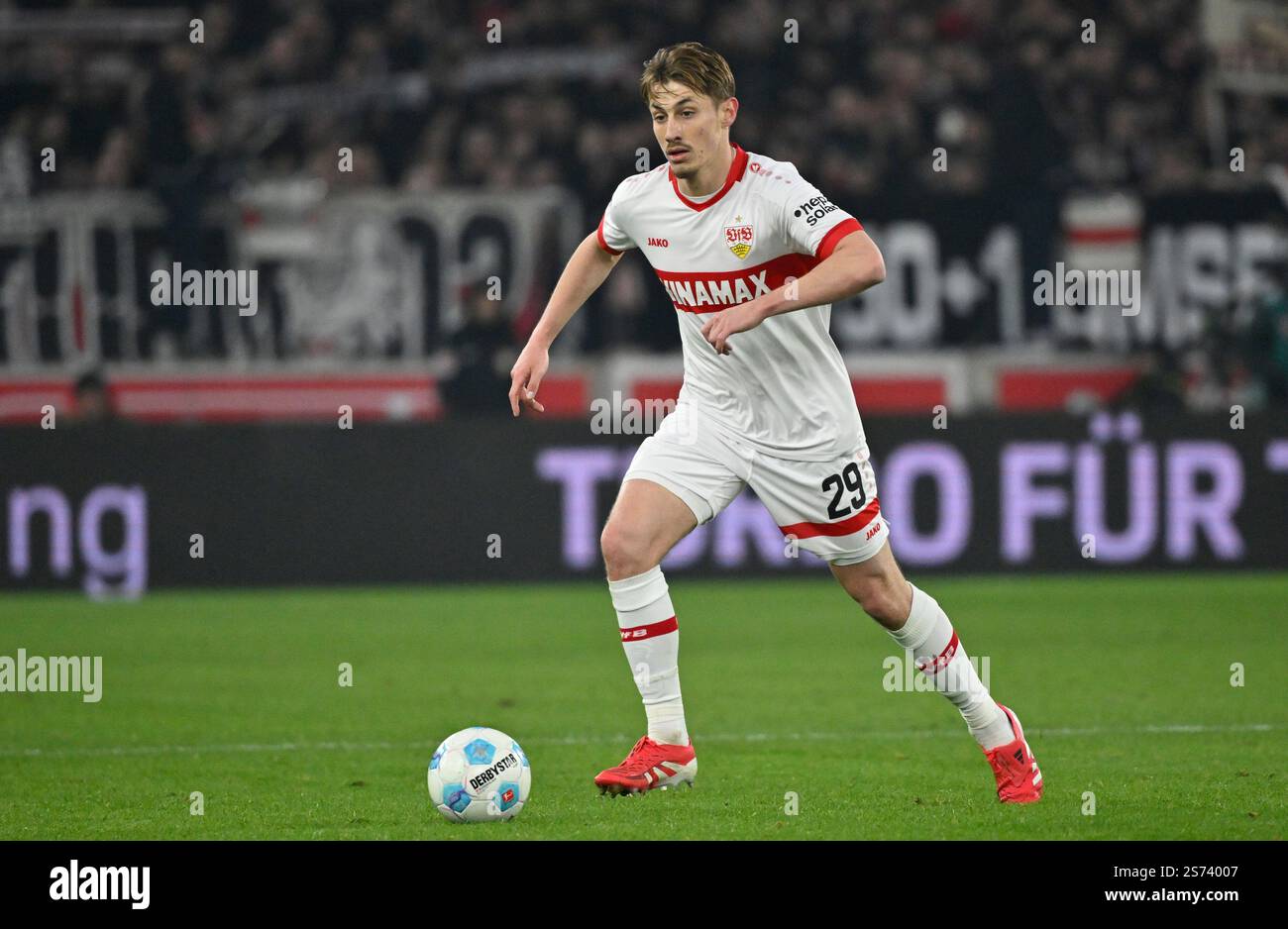 Stuttgart, Deutschland. 18th Jan, 2025. Anthony Rouault VfB Stuttgart ...