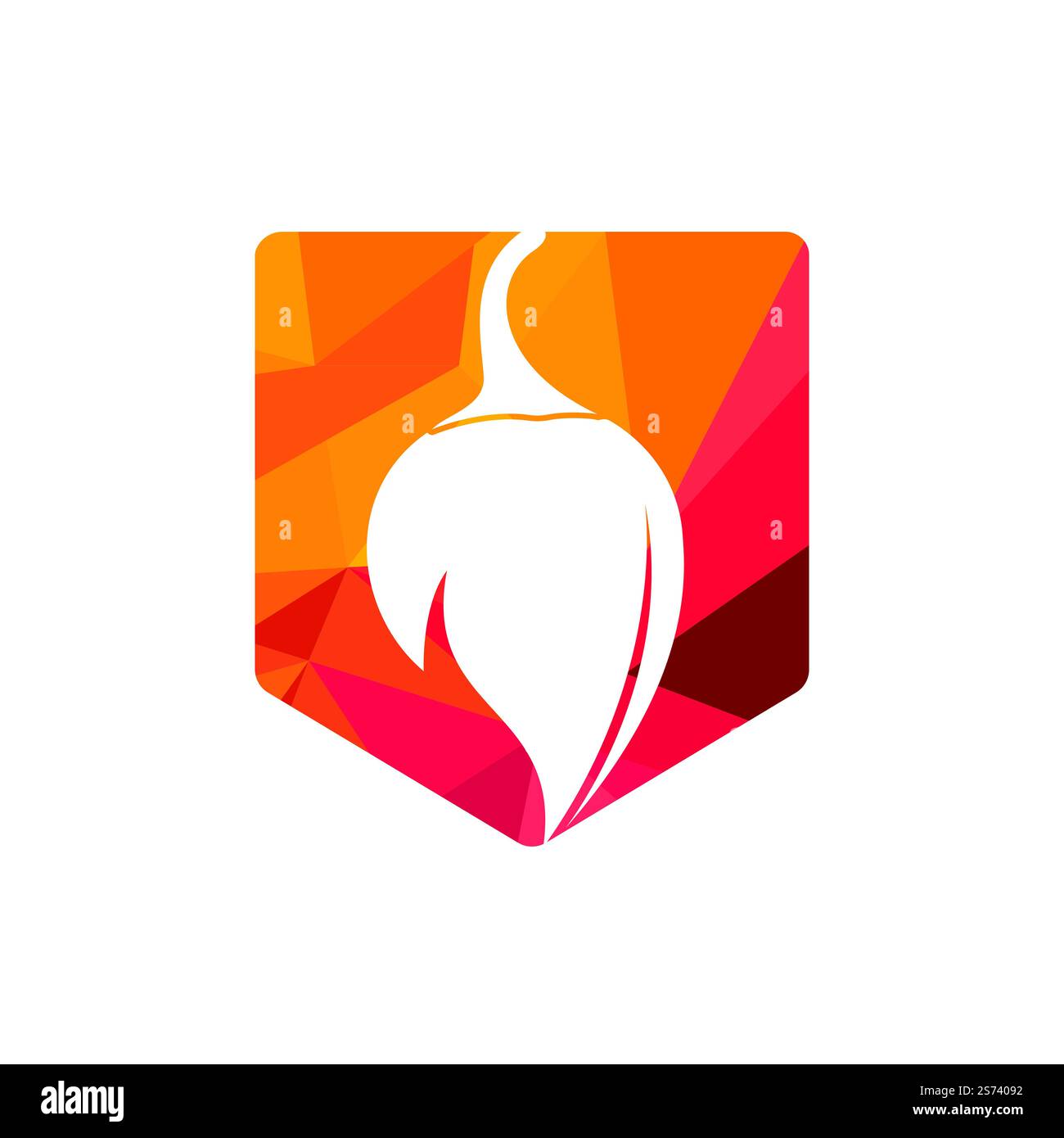 Chili hot and spicy food vector logo design inspiration. Chili pepper ...
