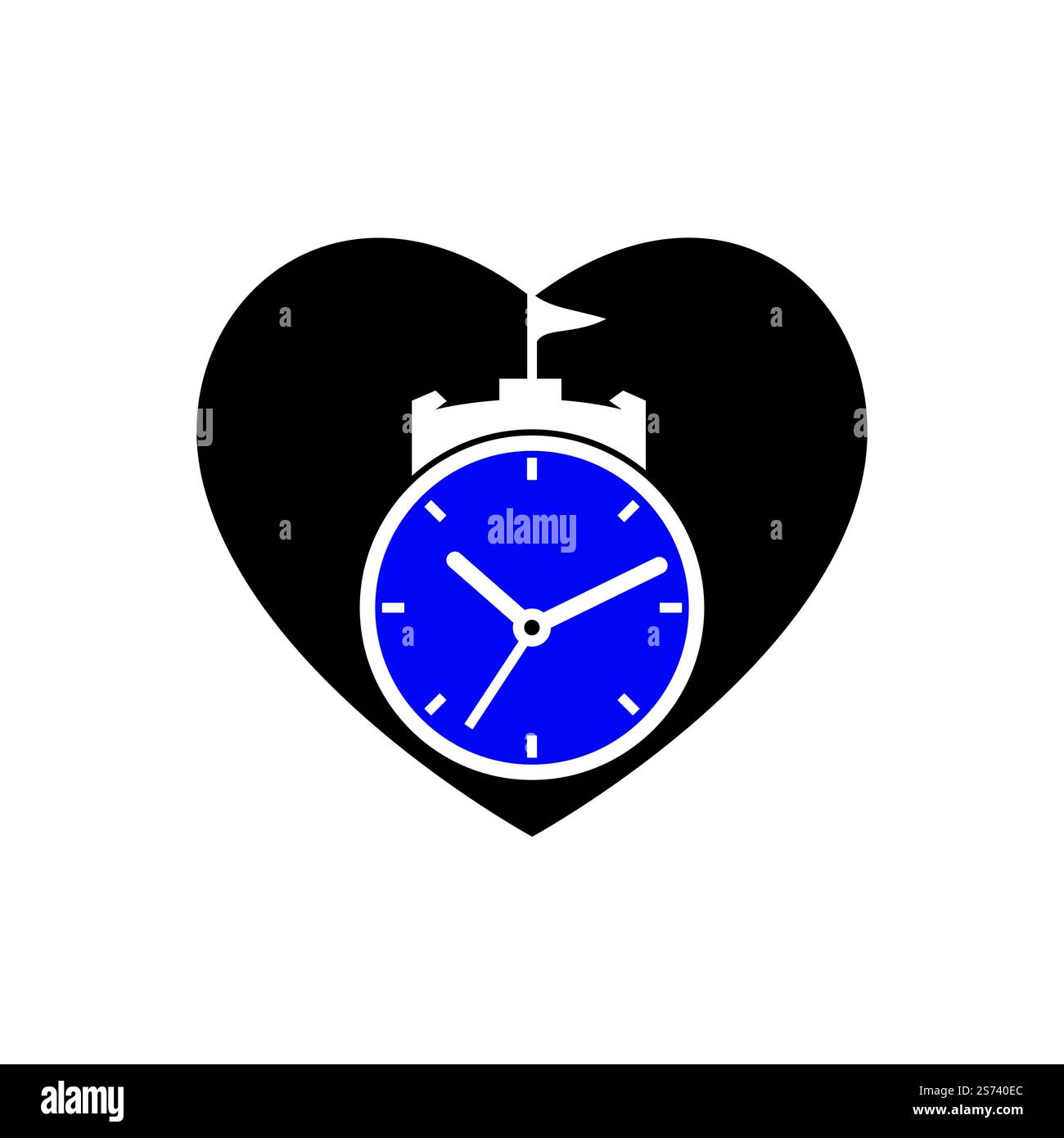 Clock castle vector logo design Stock Vector Image & Art - Alamy