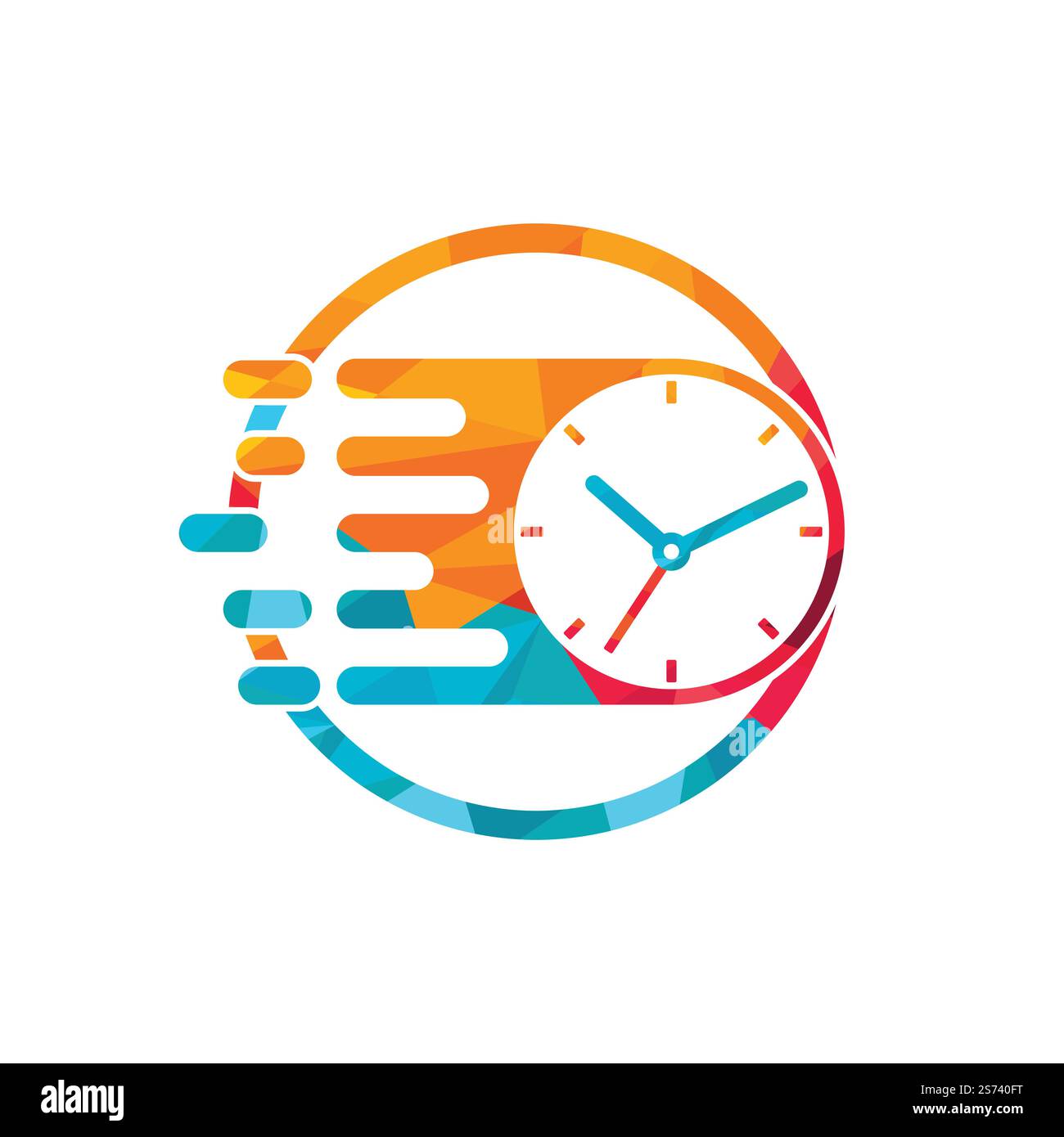 Speed time vector logo design template. Faster clock icon vector design ...