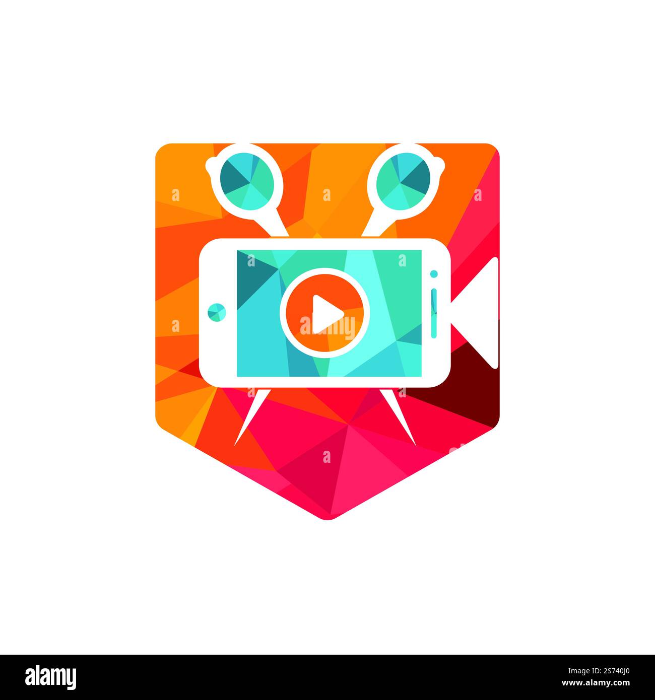 Movie film editor vector logo design. Video editing logo concept Stock ...