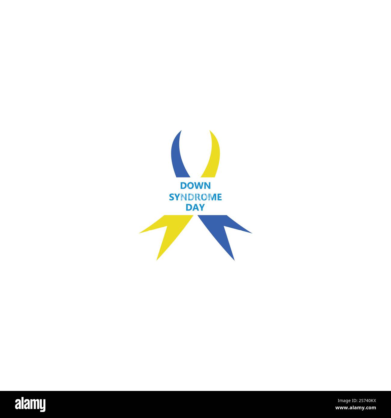 Down syndrome ribbon world Stock Vector Images - Alamy