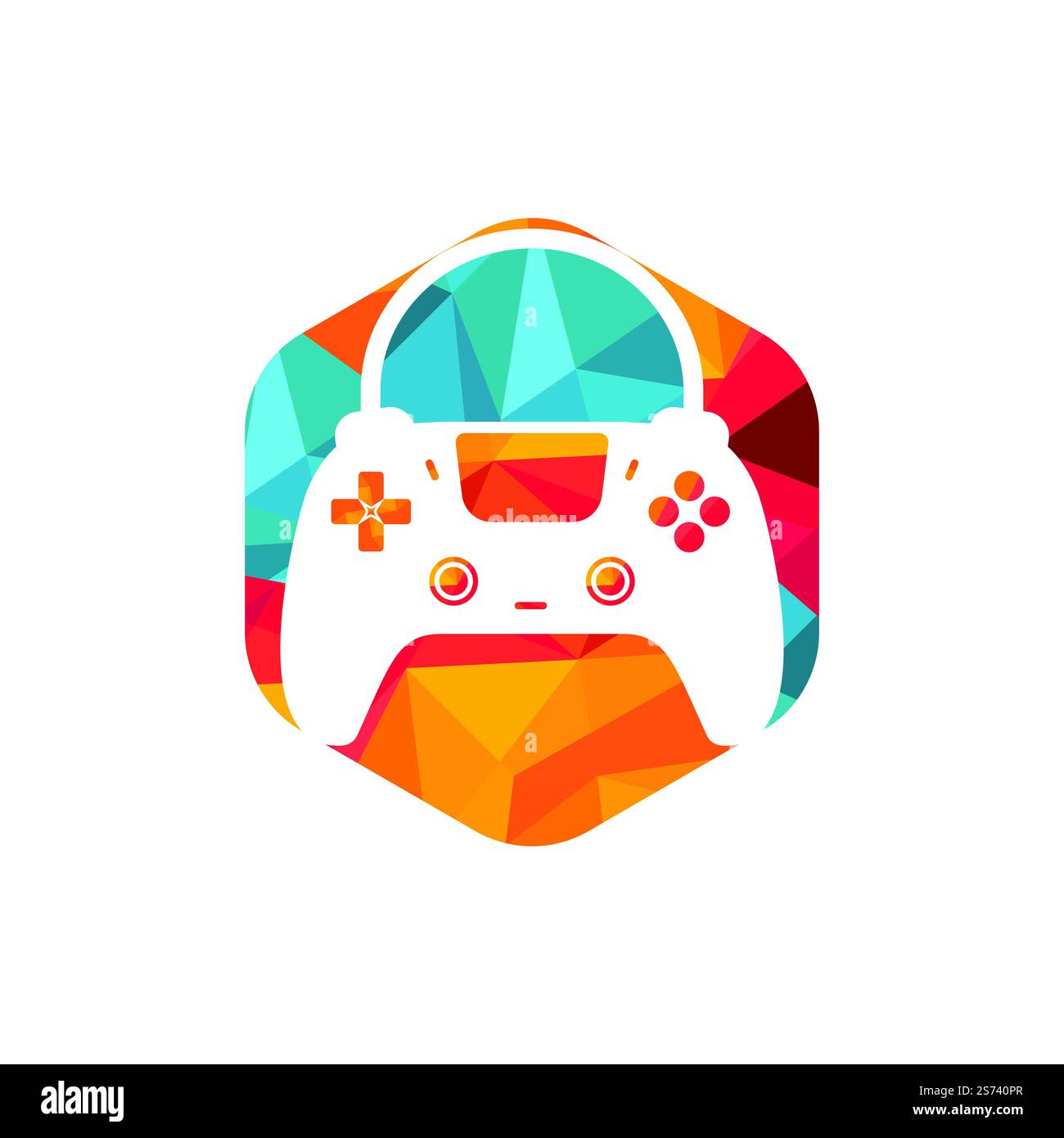 Game shop vector logo. design. Shopping bag combination joystick icon ...