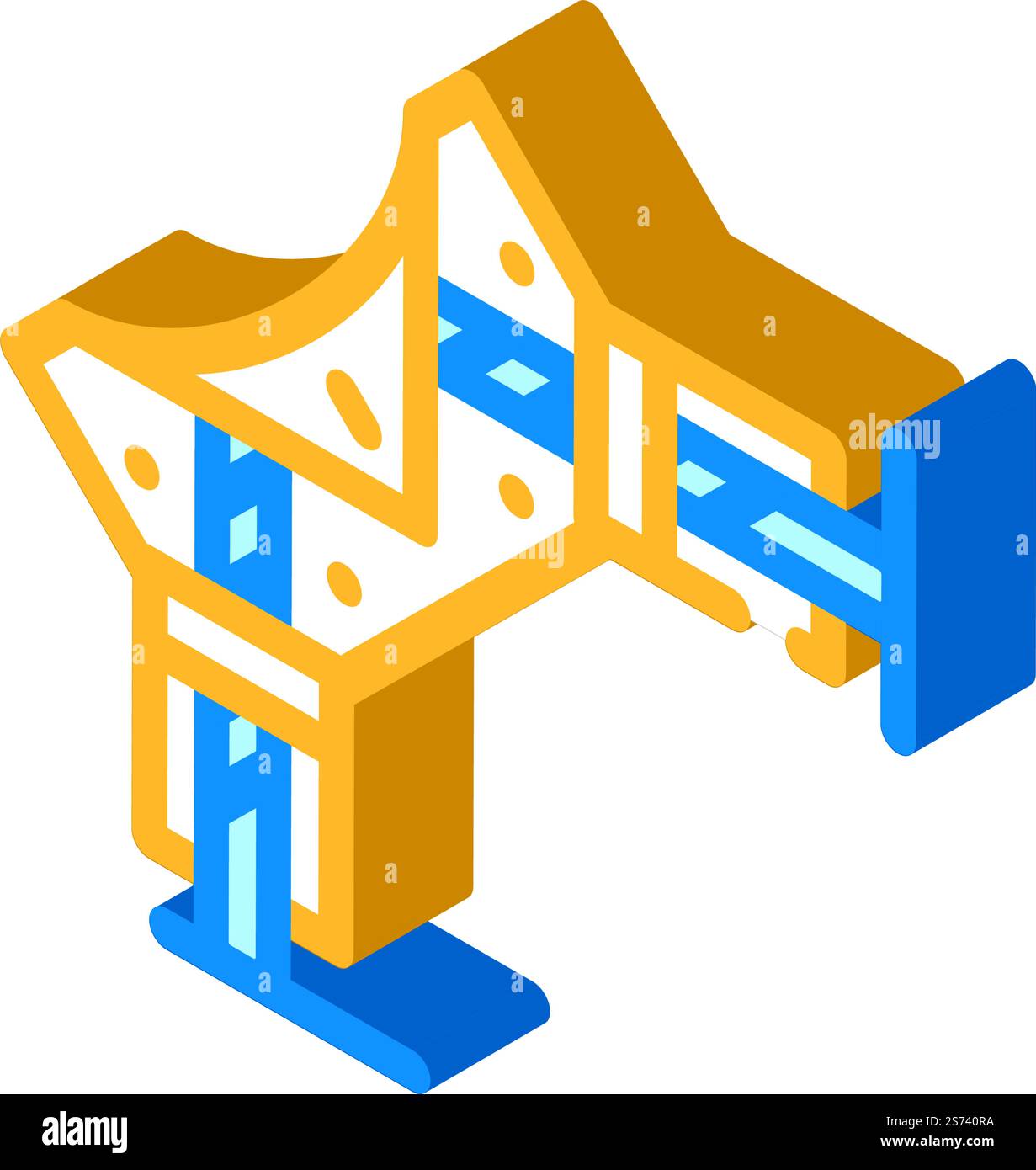 corner clamp isometric icon vector. corner clamp sign. isolated symbol ...