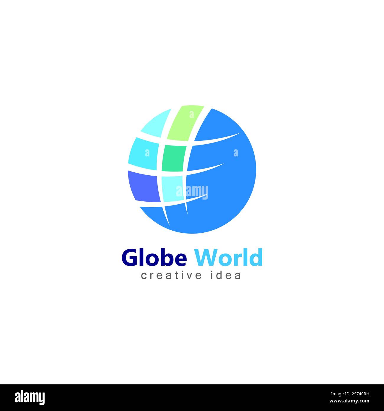 creative globe logo icon template Stock Vector Image & Art - Alamy