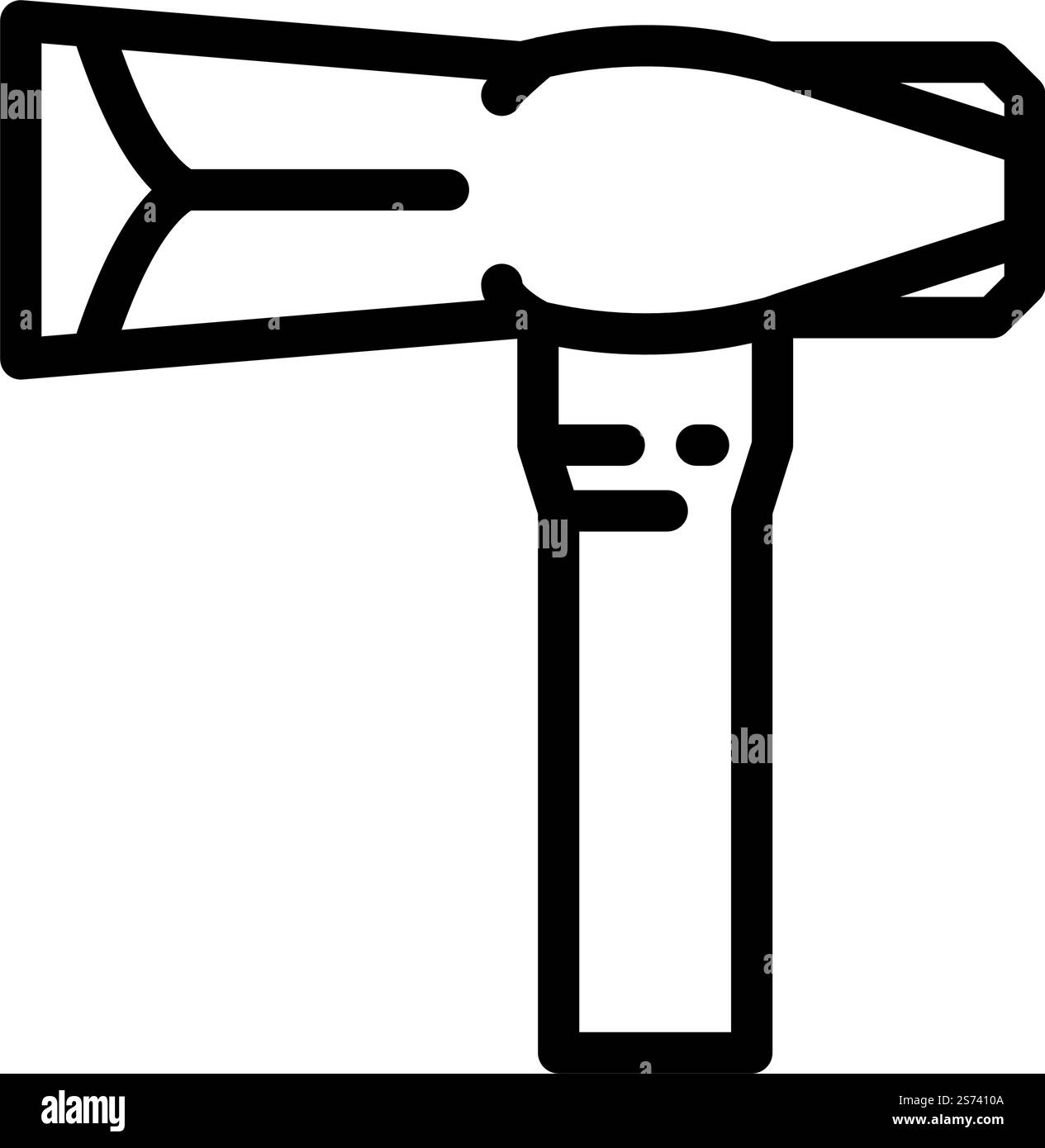 splitting maul hammer line icon vector. splitting maul hammer sign ...