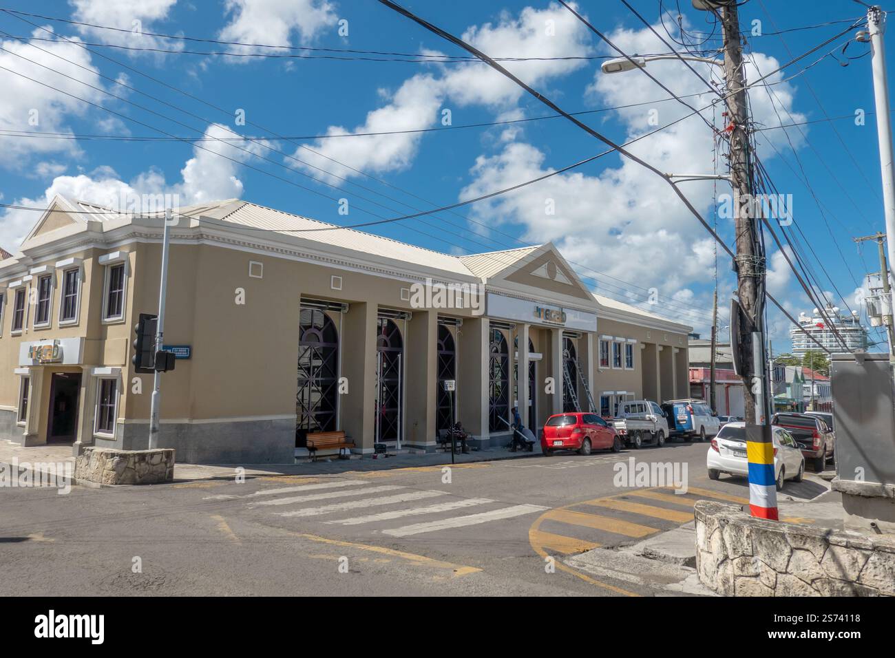 Eastern Caribbean Amalgamated Bank (ECAB) Building Exterior In St John ...