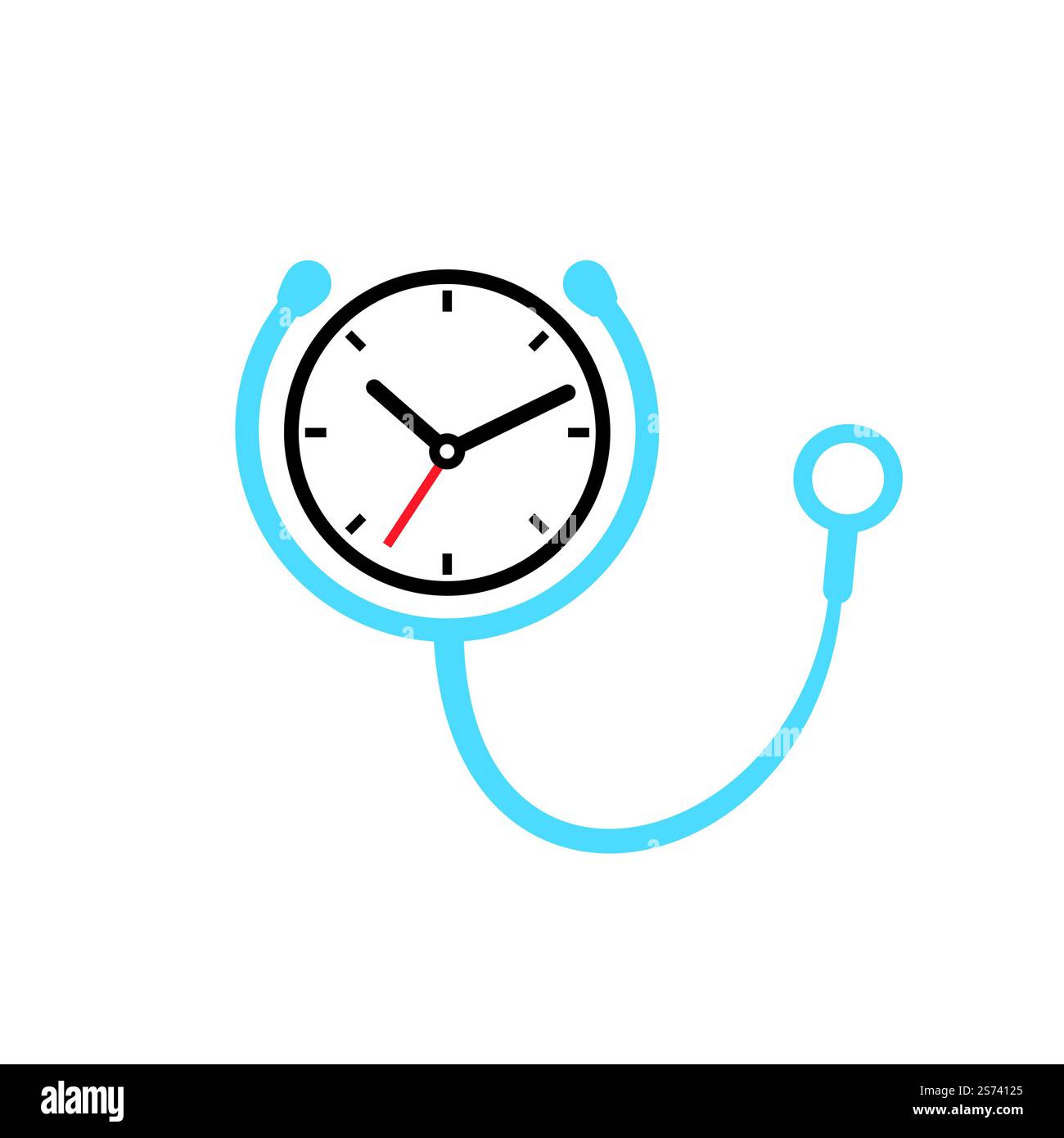 Medical time vector logo design template. Health and medical or ...
