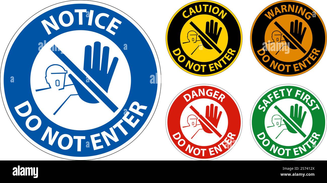 Do Not Enter Authorized Personnel Only Sign Stock Vector Image & Art ...