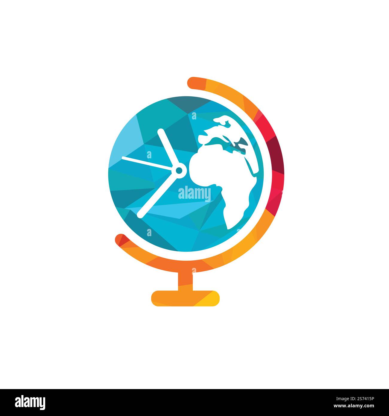 Time world vector logo design template. Time planet symbol or icon ...